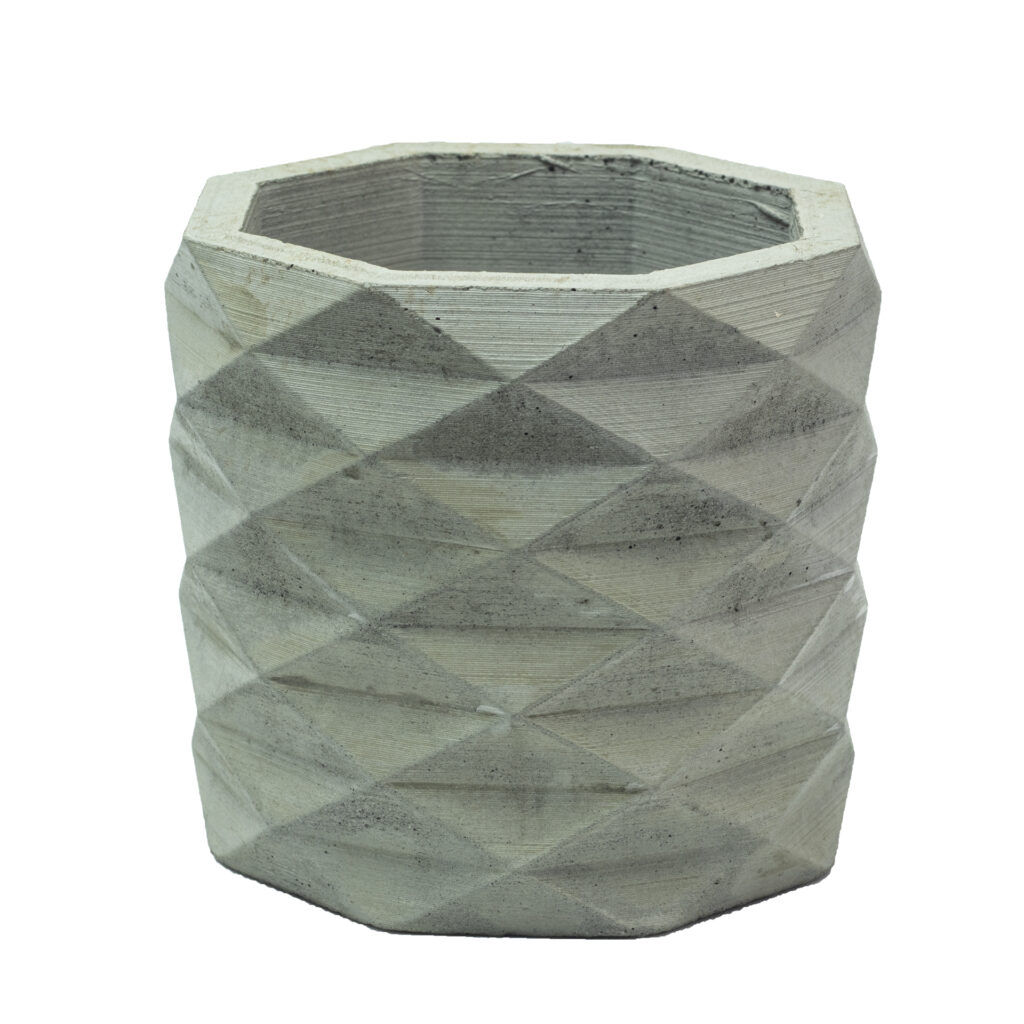 Grey Hexagon Concrete Pot, 12 cm | TheBaghstore - All Indoor Plants